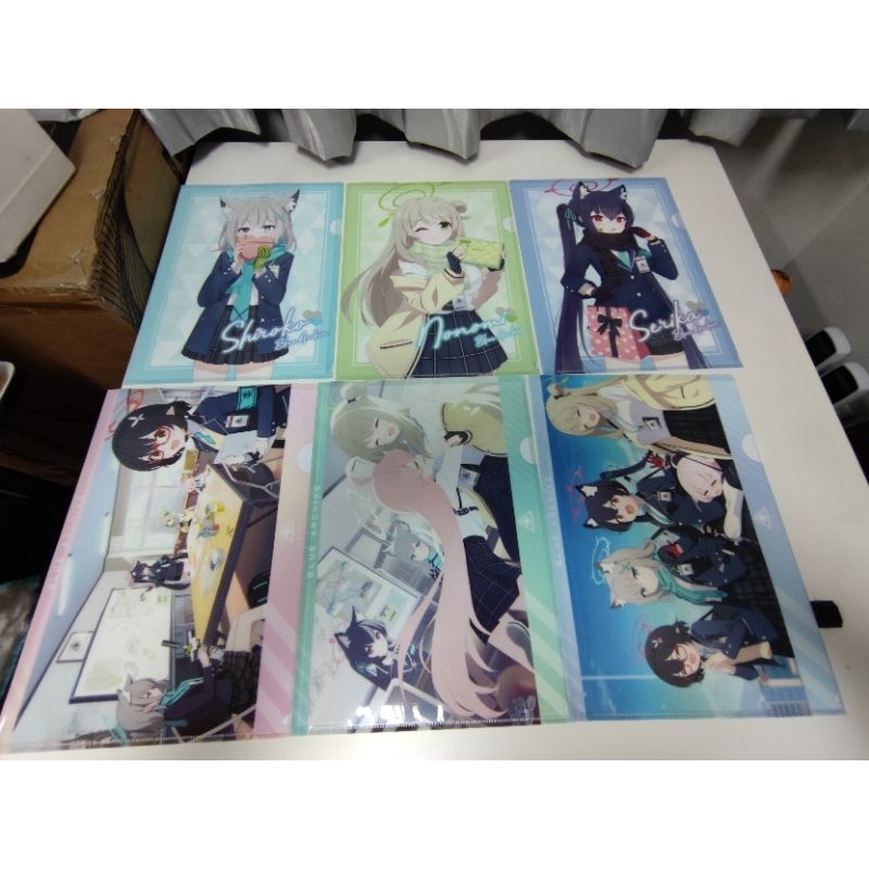 [Anime L-Shaped File] A4 size plastic file Lawson x Blue Archive clear ...