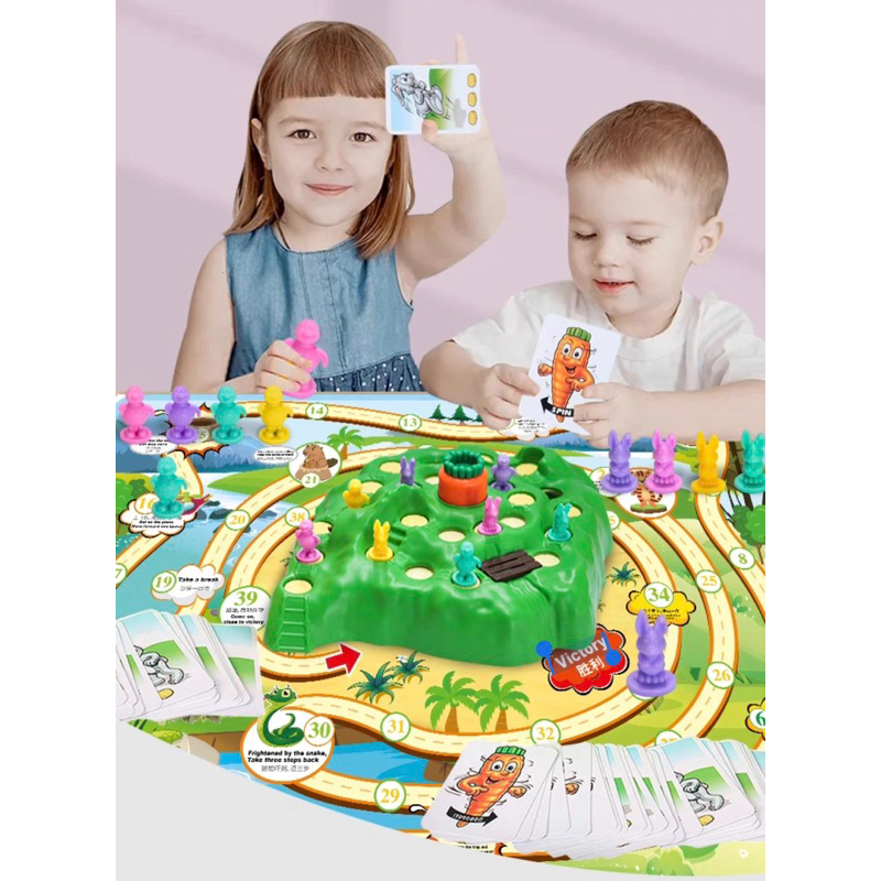Tortoise vs Bunny 6 in 1 Game Chess Board Game Family Multiplayer ...