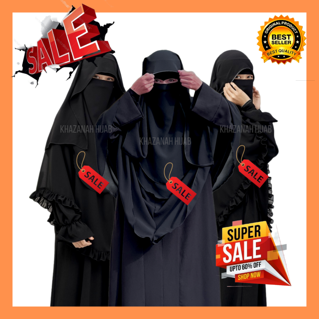 Niqab veil,burqa Masturat, niqab butterfly, niqab 2 layer | Shopee ...
