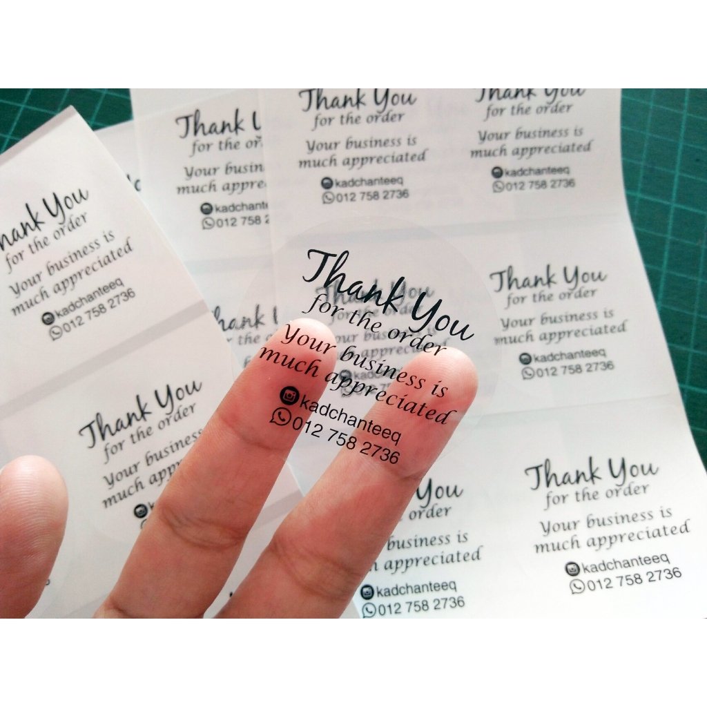 Printing Service: Sticker PP Transparent Dan PP White Sticker Saiz A3 ...