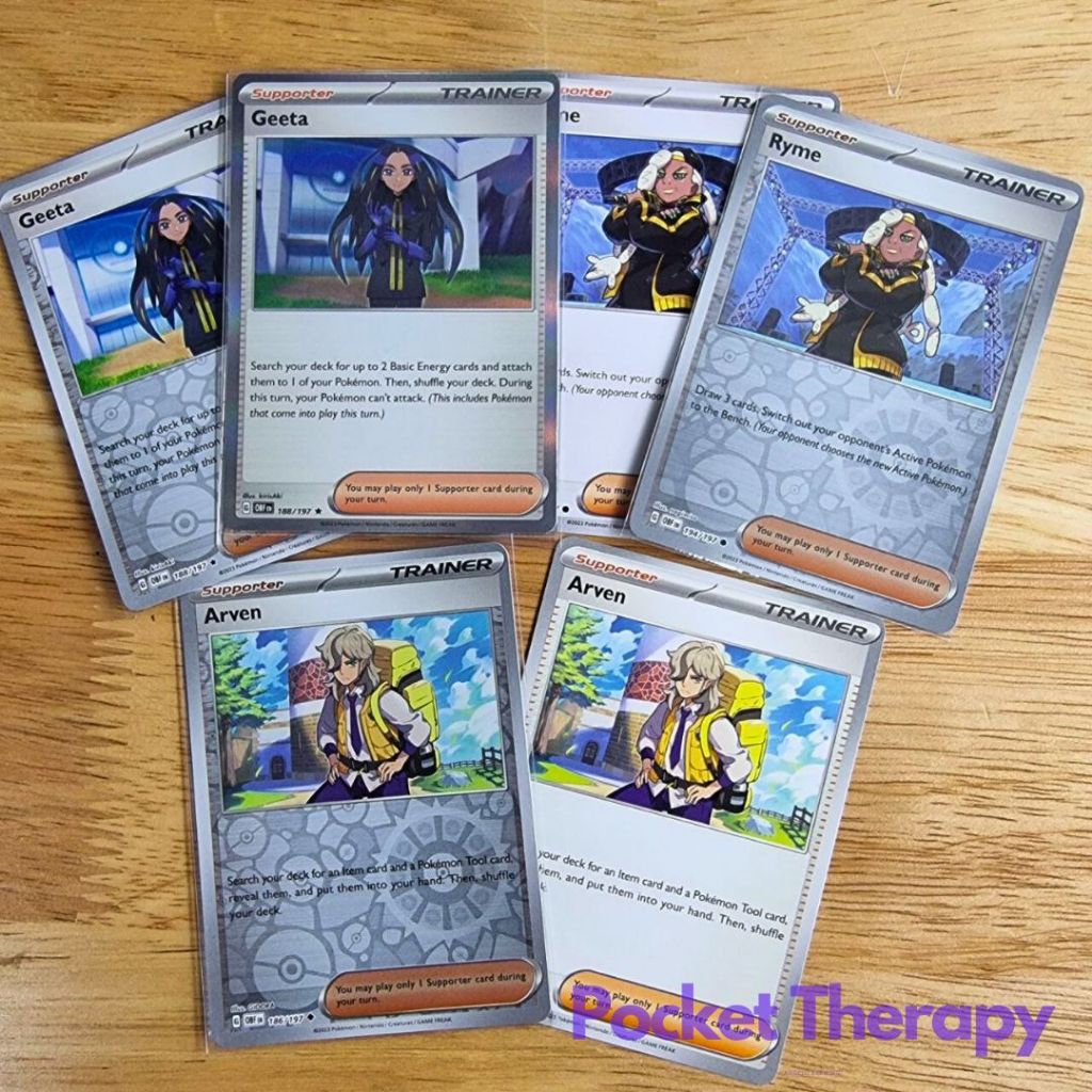 Obsidian Flames Pokemon Cards SV03 Trainers Geeta Ryme Brassius ...