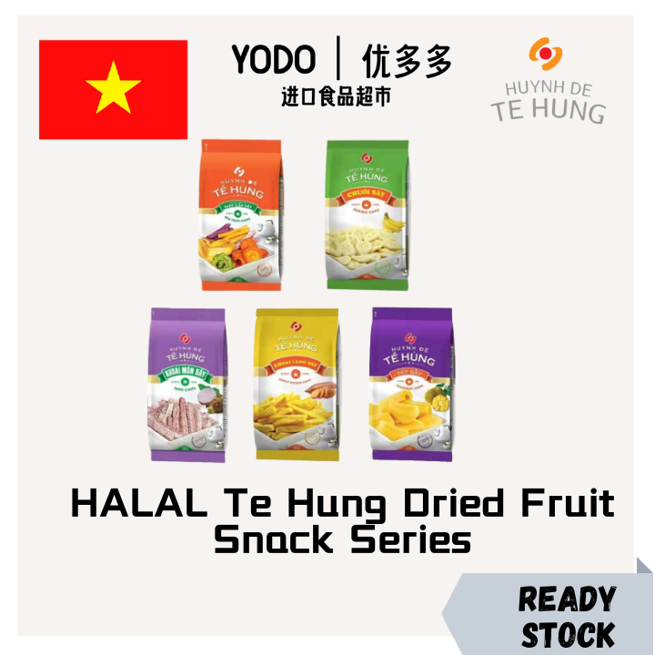 HALAL Te Hung Dried Fruit Snack Series Banana/ Taro/ Mix Fruit ...