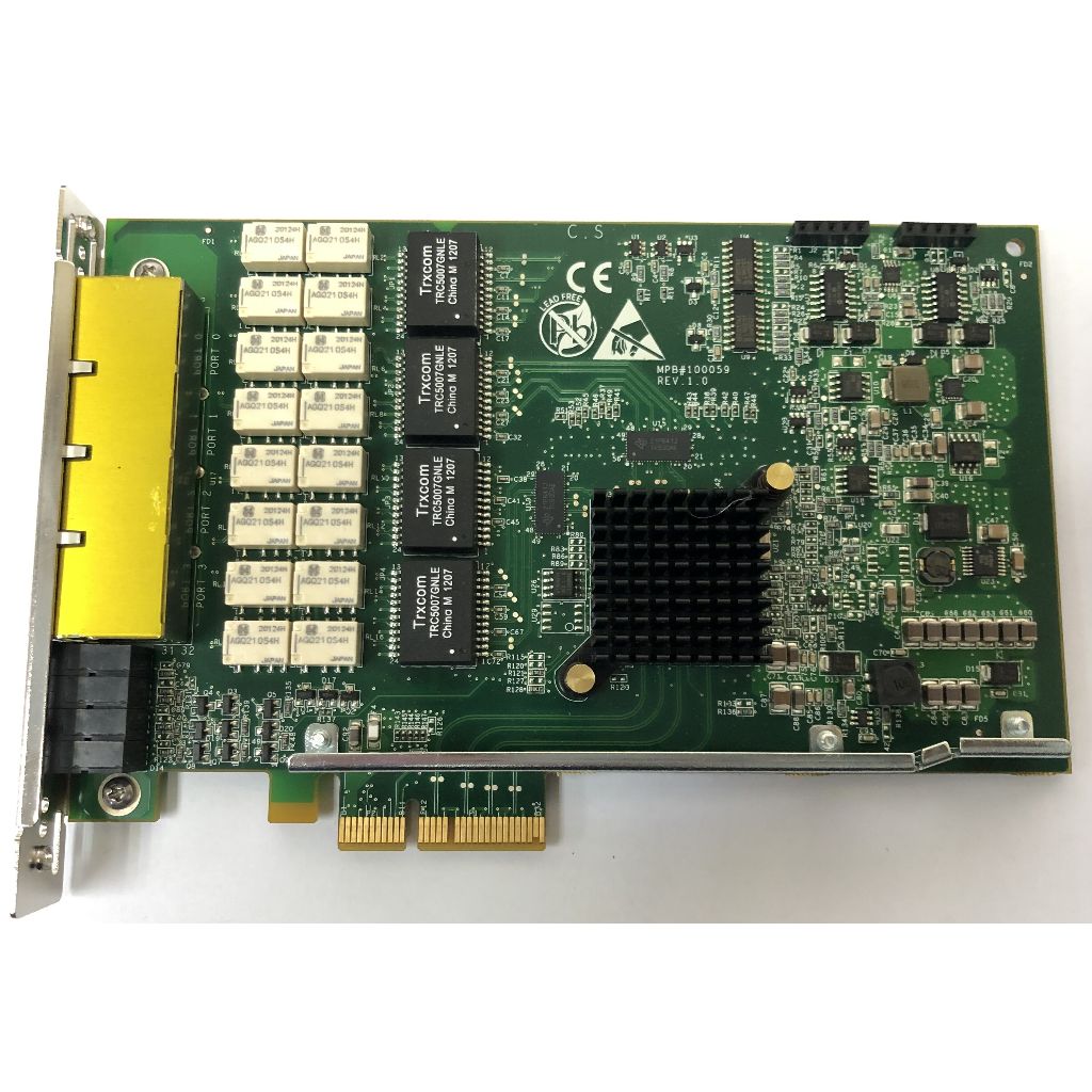 RIVERBED 410-00047-01 Quad Port Gigabit Bypass PCIE Network Card ...