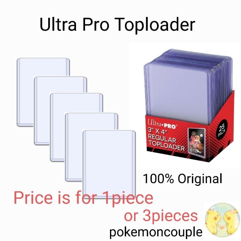 Pokemon Card TCG: 1 piece Ultra Pro 3X4 Regular Toploader 35PT Card ...