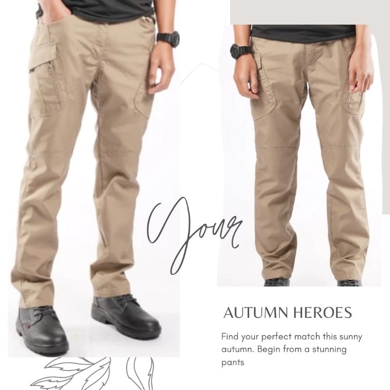 Men Brand New Tactical Pants IX9 Military Trousers Multi Pocket Work Pant Waterproof Seluar ...