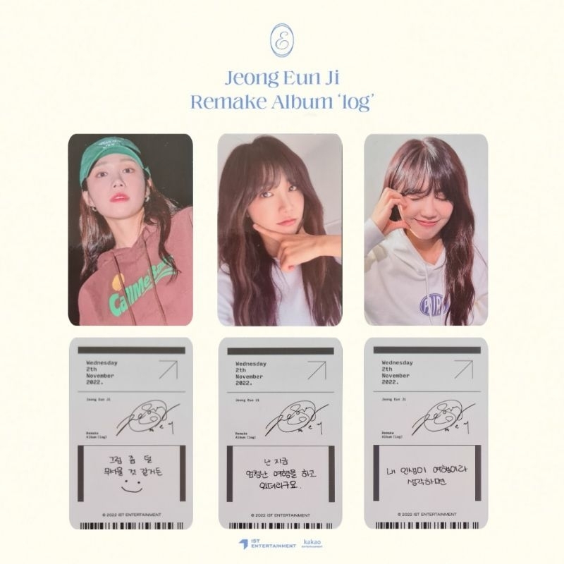 JEONG EUNJI REMAKE ALBUM LOG PHOTOCARD | Shopee Philippines