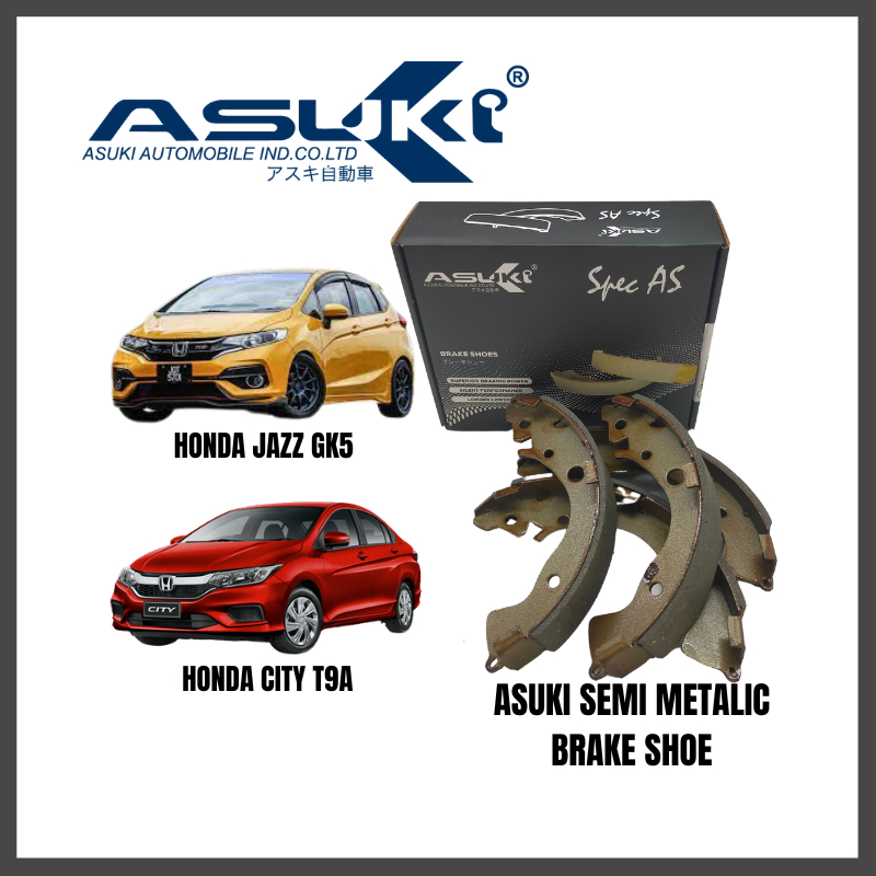 ASUKI Premium Rear Brake Shoe Honda City T9A Jazz GK5 Civic FD6 Shuttle ...