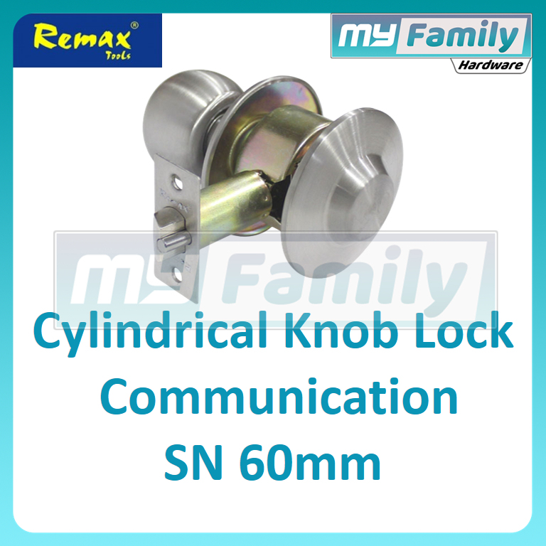 REMAX Cylindrical Knob Door Pintu Lock Communication SN Latch 60mm ...