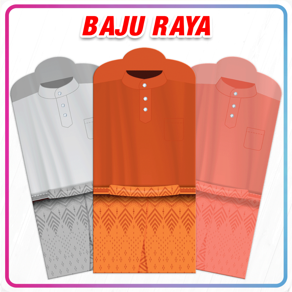 Sampul Duit Raya 2024 Tema Baju Raya | Shopee Philippines
