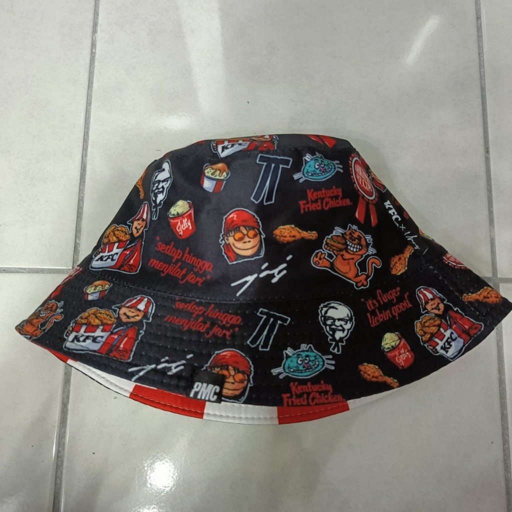 Topi KFC Hitam - Bucket Hat KFC Black - UJANG - PMC Special Limited ...