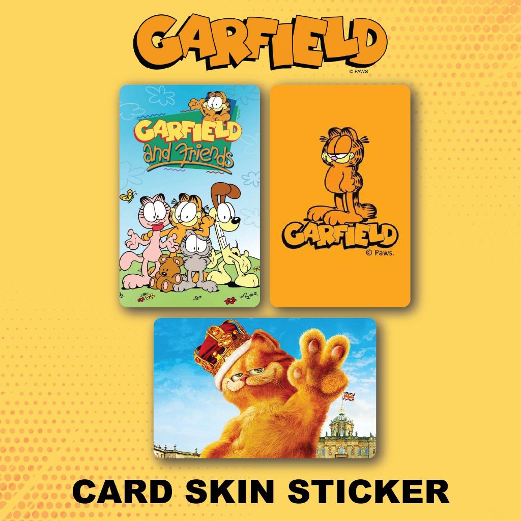 Garfield Skin Card Sticker/Bank Card Sticker Cover, Cat Card Sticker ...
