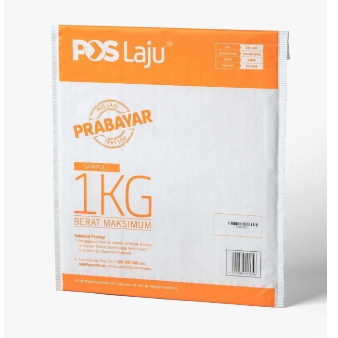 Poslaju Prabayar 1KG (L) Poslaju Domestic Prepaid | Shopee Philippines