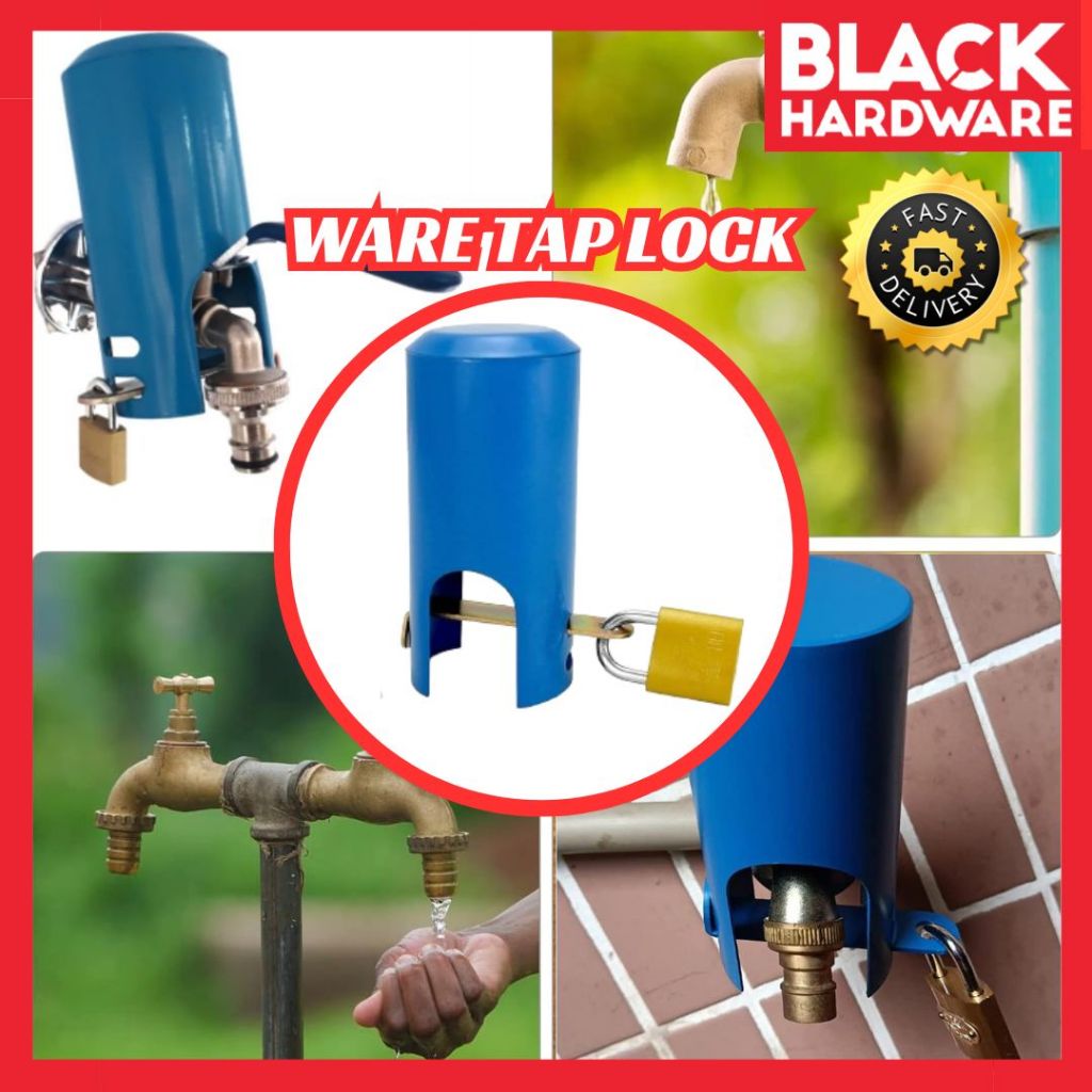 Black Hardware Kunci Kepala Paip Air Water Meter Lock Cover Water Tap ...