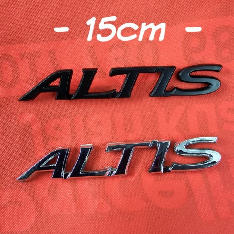 15cm Altis Emblem logo Sticker Toyota Altis Car rear Emblem logo ...
