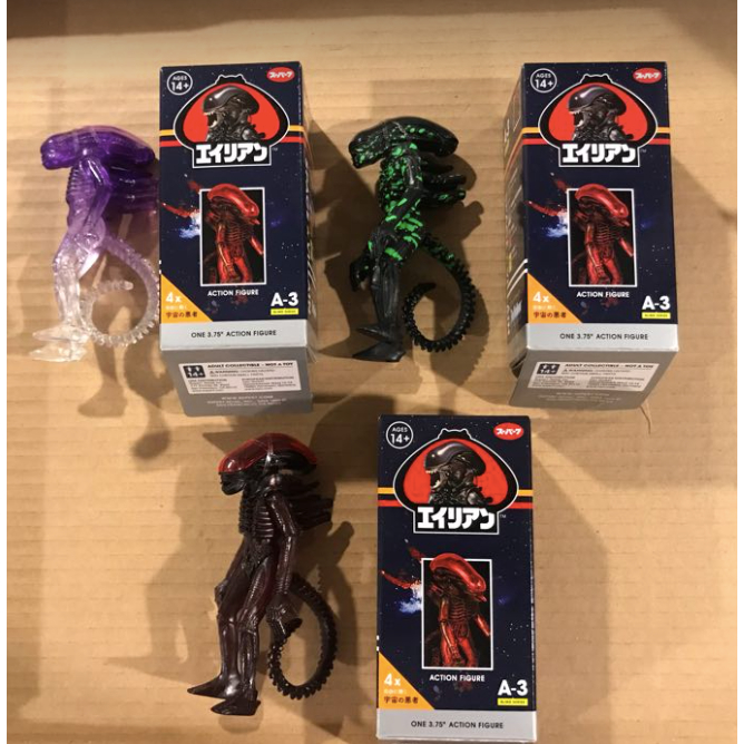 Super7 Alien ReAction Figures Space Villain 3.75" Xenomorph Blind Box ...
