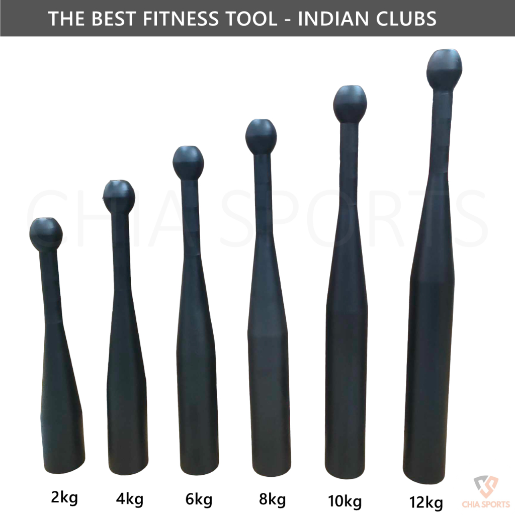 Steel Clubbell 2 4 6 8 10 12kg Indian Clubs Functional Training ...