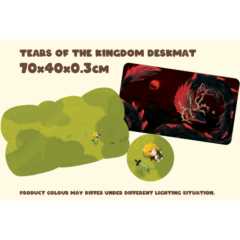ZELDA TOTK Deskmat Mousepad 70cm x 40cm | Shopee Philippines