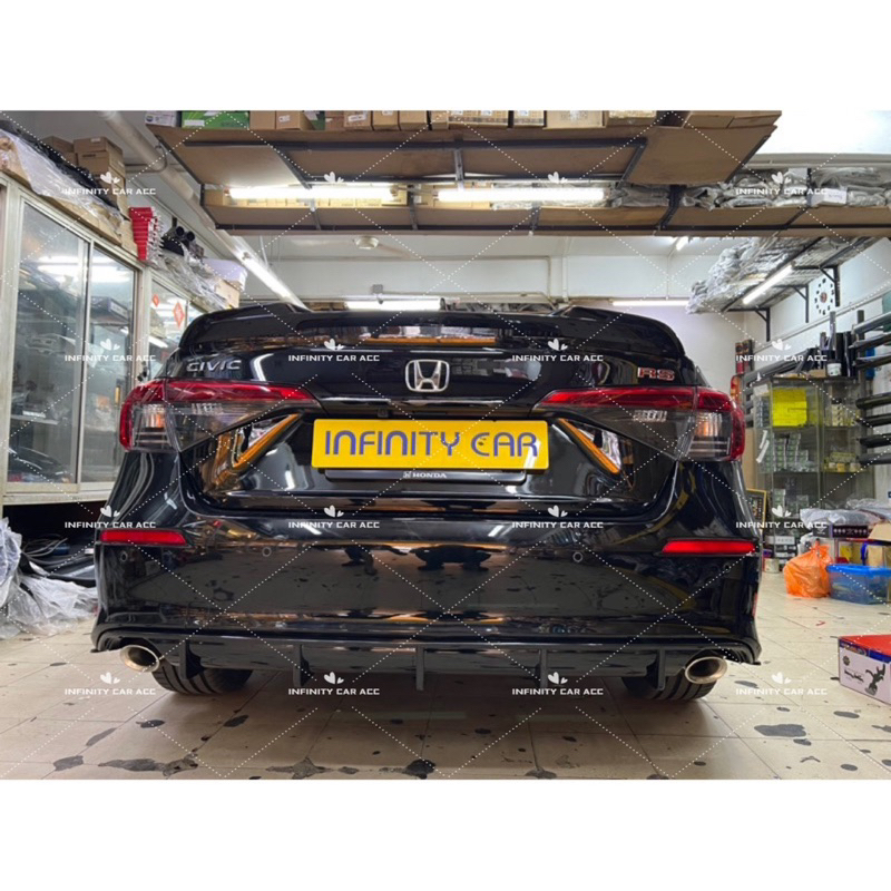 Honda Civic FE 2022 2023 Thai Style Rear Diffuser 3pcs | Shopee Philippines