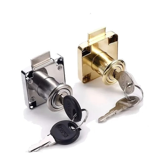 MKR Cabinet Drawer Lock Square Security Drawer Lock Set Kunci Laci Lock ...