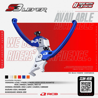 RCB S3 CNC ALLOY LEVER Y15 Y16 LC135 135LCFI NVX XMAX R25 R15 NMAX ...