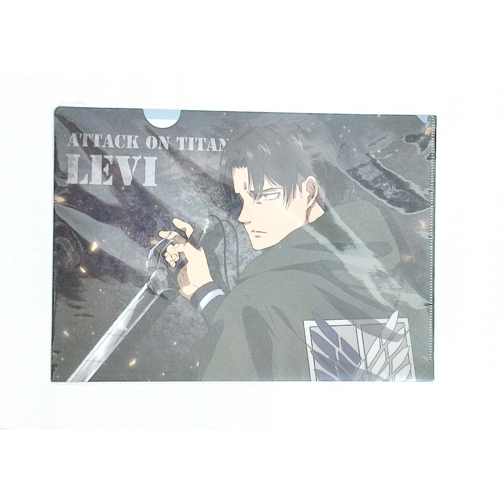 The Flashing Giant A4 Folder-Captain Levi Ackerman (front) Mikasa ...