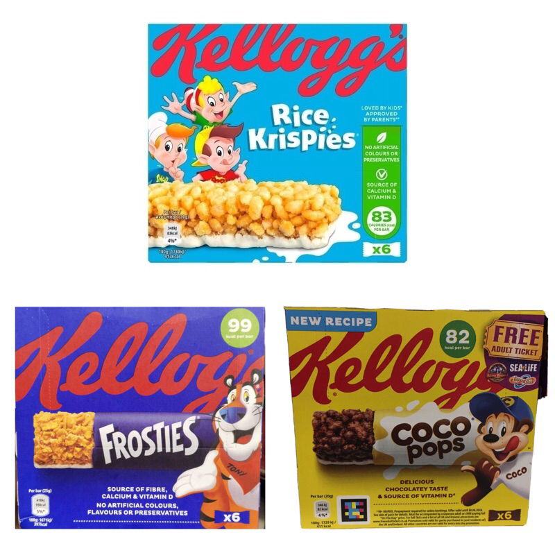 Kellogg's Rice Krispies Cereal Snack Bar 6bar • Froties 6bar • Coco ...