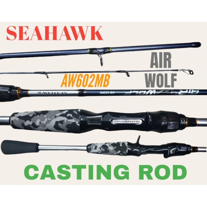 SEAHAWK AIR WOLF CASTING FISHING ROD | Shopee Philippines