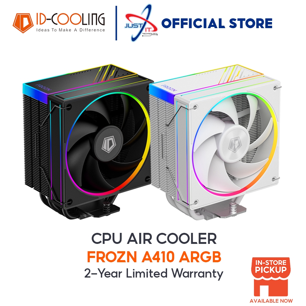 ID-Cooling Frozn A410 ARGB Air Cooler - Black/White | Shopee Philippines