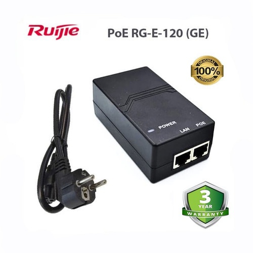 Reyee Ruijie Power Injector RG-E-120(GE) PoE Adapter Reyee Ruijie ...