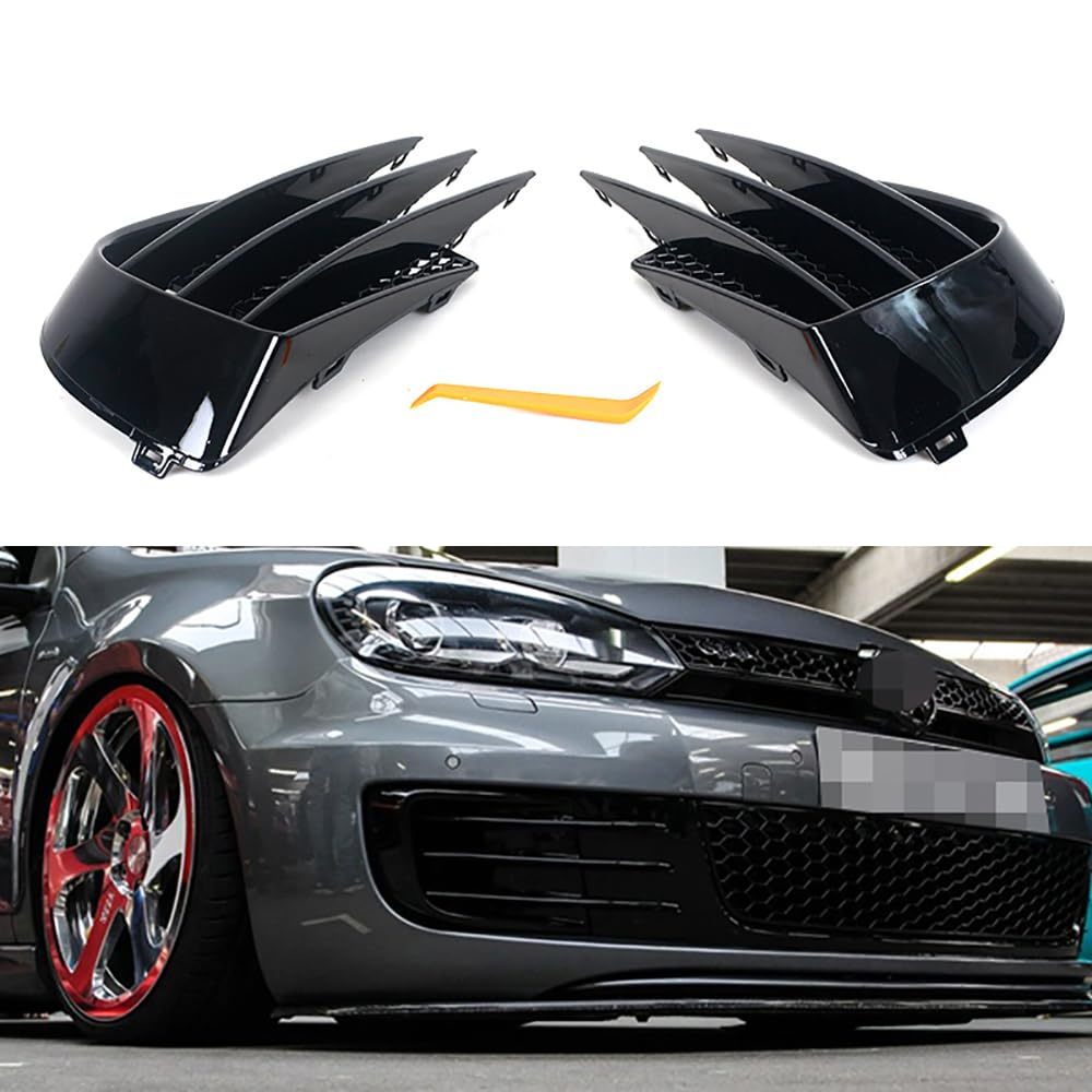 Volkswagen VW Golf 6 MK6 GTI R R20 front Fog light cover Lamp Hood ...