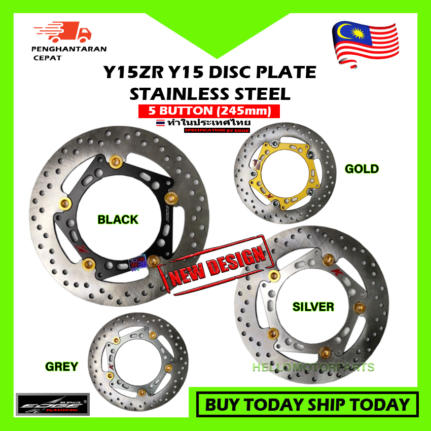 Y15ZR Y15 ( 245MM ) EDGE RACING DISC PLATE STAINLESSTEEL 5 BUTTON ...