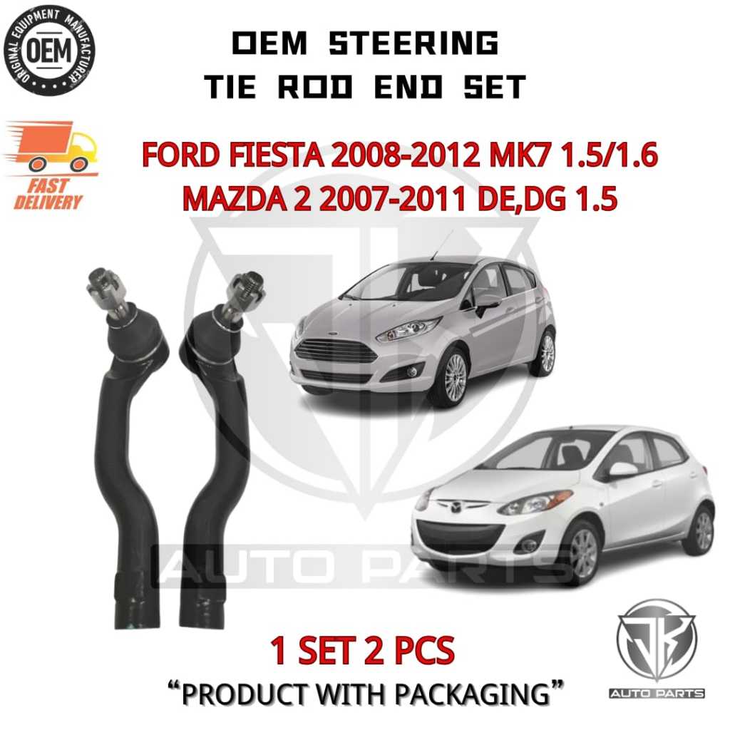 1 PAIR OEM STEERING OUTTER TIE ROD END MAZDA 2 2007-2011 DE 1.5,FORD ...