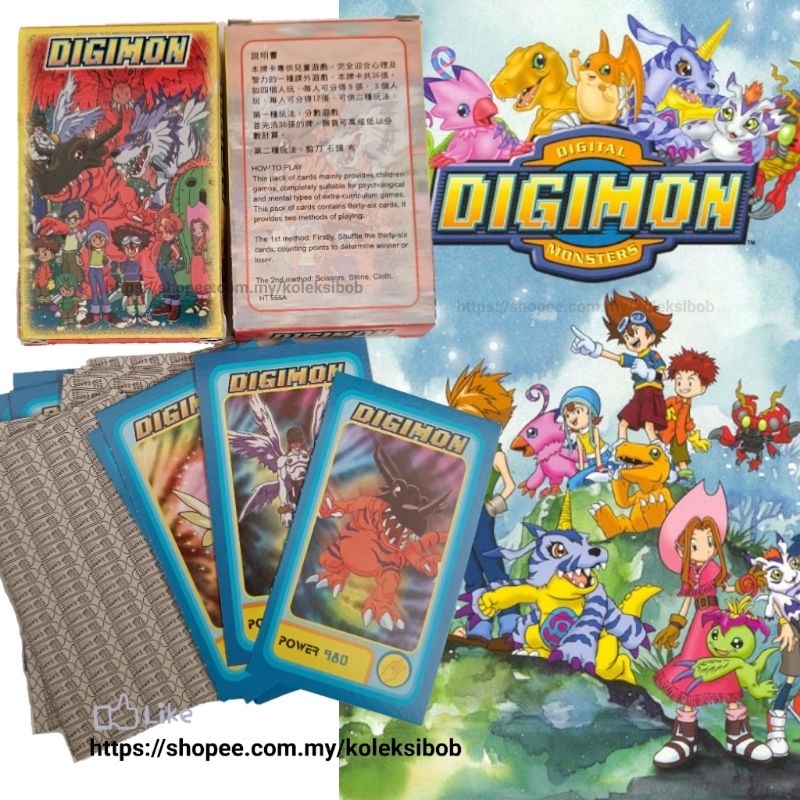 Digimon Playing Card Kad Digimon Vintage | Shopee Philippines