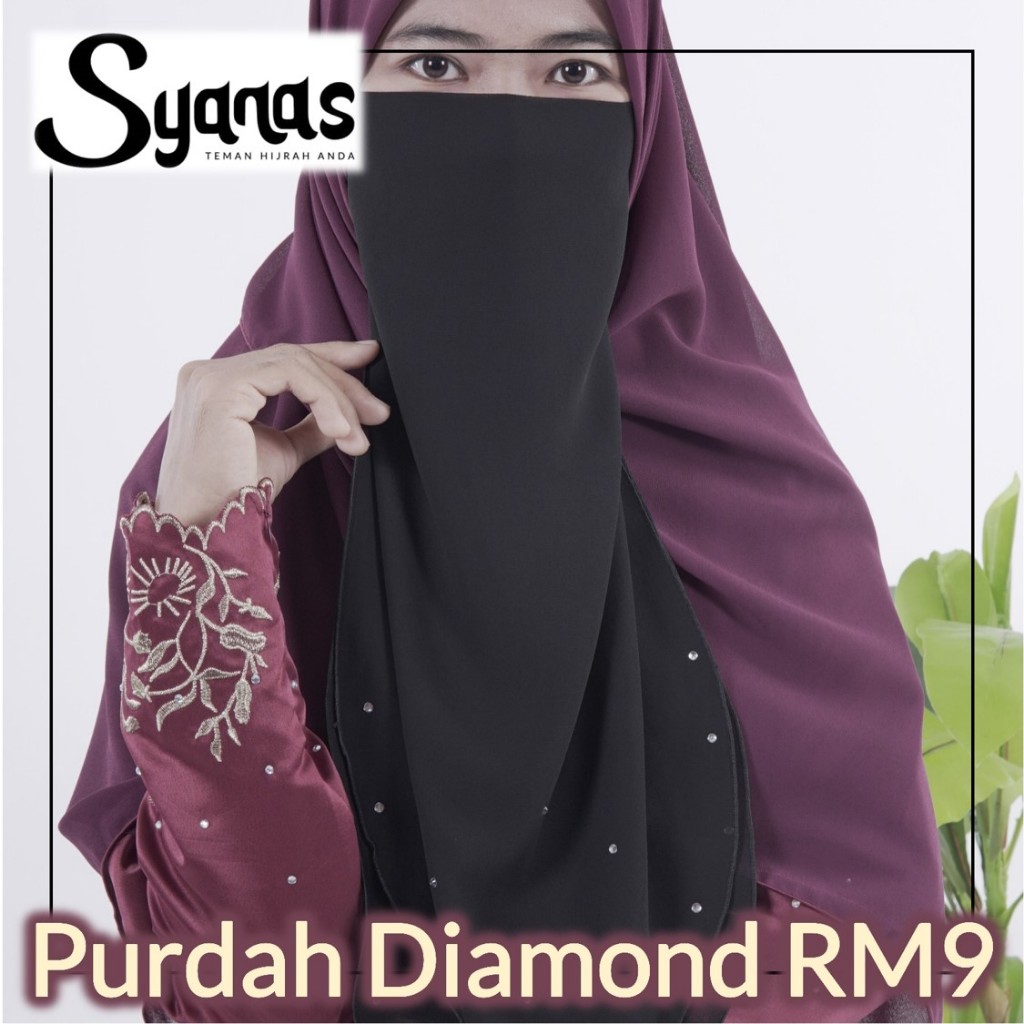 Purdah DIAMOND CURVE BY SYANAS FRIENDS HIJRAH AND BEAUTIFUL COMFORTABLE ...