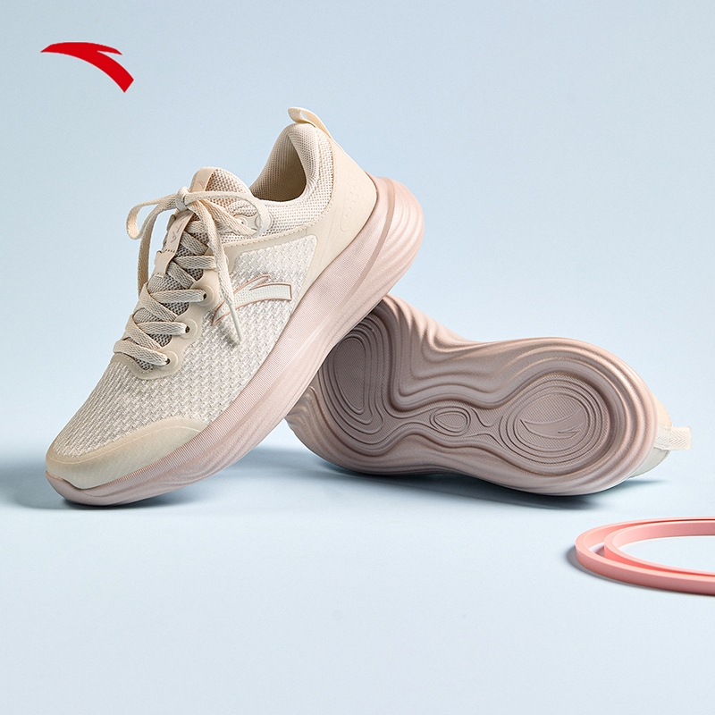 ANTA Women Basic Walking Cross Training Shoes 1224B7792-2 Sediment Grey ...