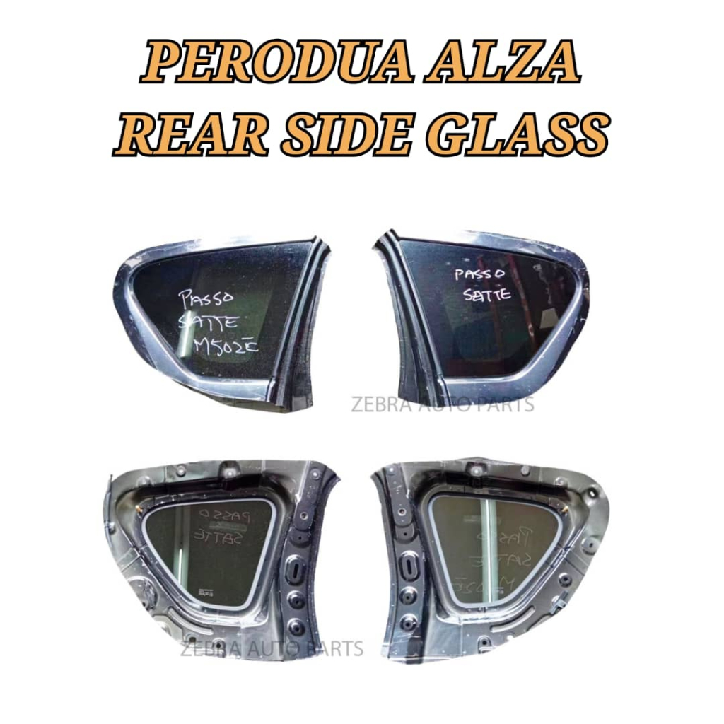Body Side Glass / Cermin Tepi Belakang Perodua Alza 09-22 Body Side ...
