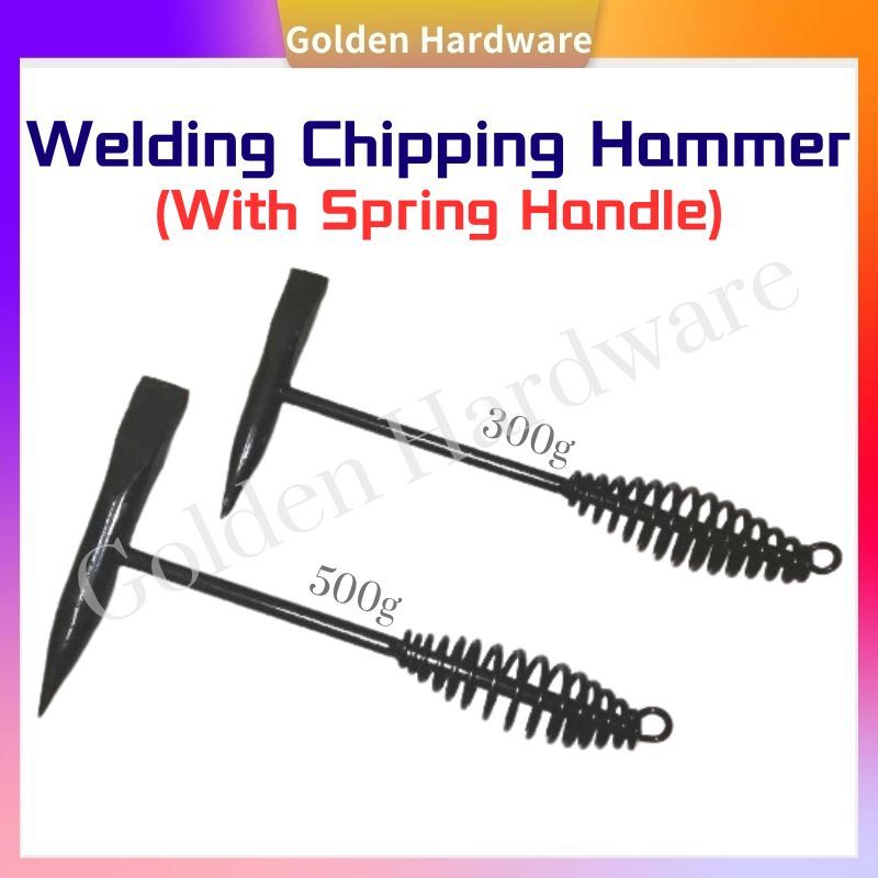 Welding Chipping Hammer With Spring Handle (300g & 500g) / Slag Hammer ...