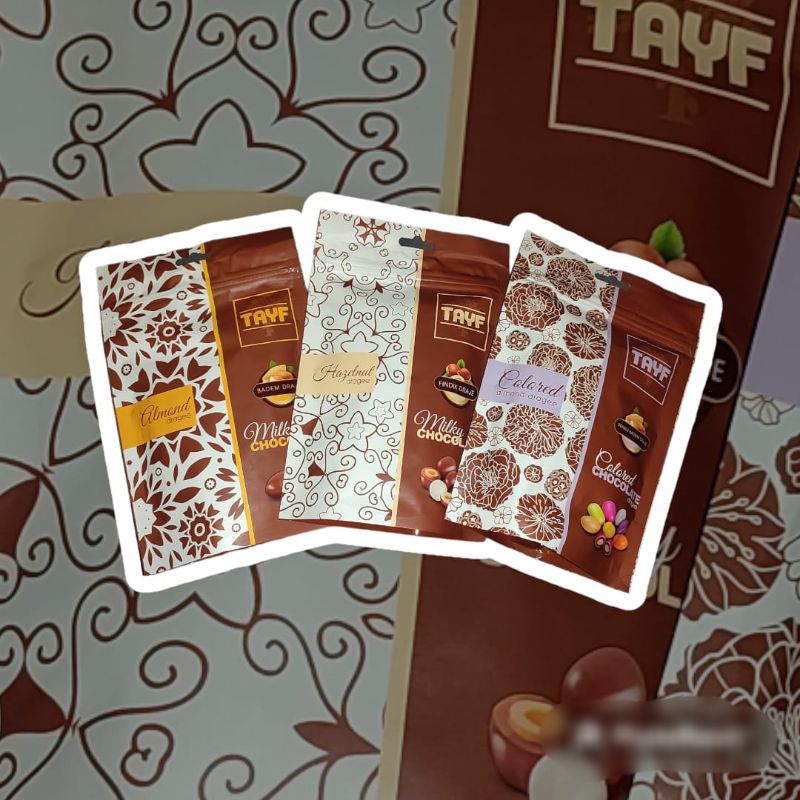 TAYF MILKY/COLOURED CHOCOLATE WITH ALMOND/HAZELNUT DRAGEE 100G | Shopee ...