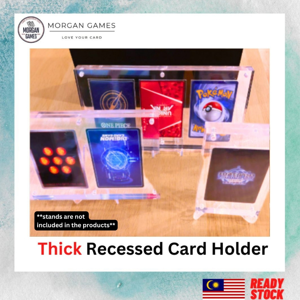 【Morgan Games】Thick Magnetic Recessed Card Holder Card Frames 强磁厚凹槽款连卡砖 ...