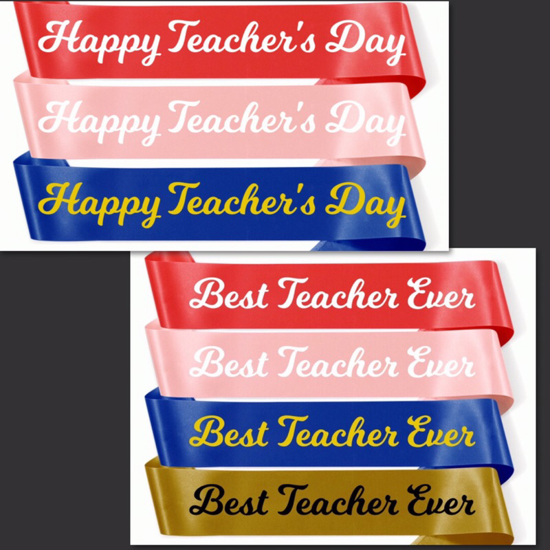 THE BEST TEACHER SASH / SELIMPANG ‍ ‍ . | Shopee Philippines