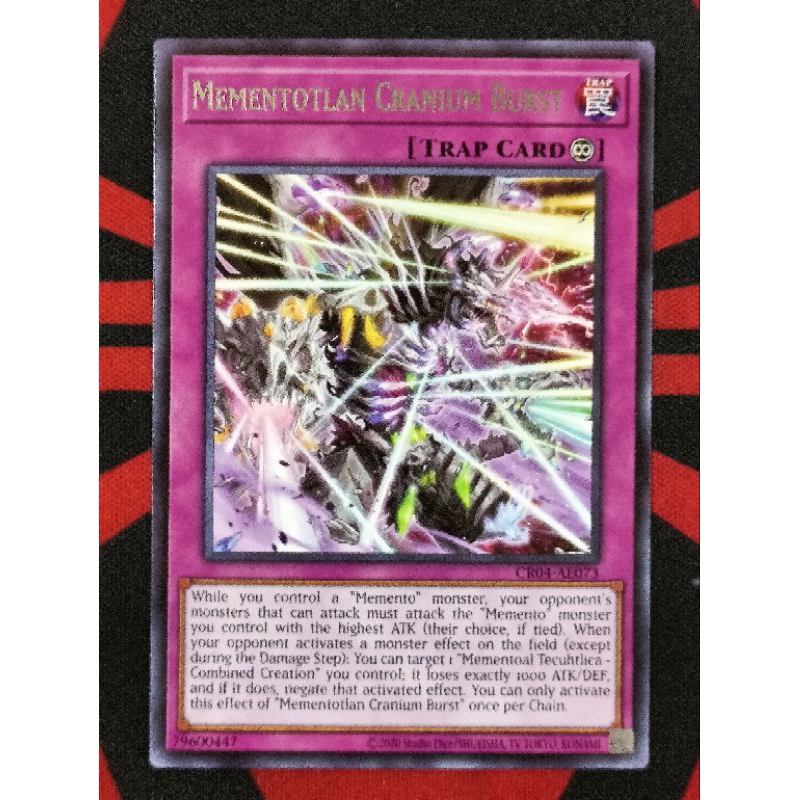 YUGIOH KONAMI CR04-AE073 Mementotlan Cranium Burst | Shopee Philippines