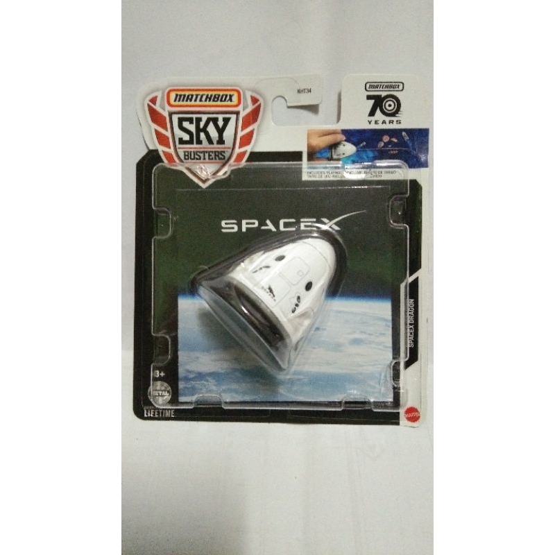 Matchbox Sky Busters SPACEX DRAGON (Tesla) | Shopee Philippines