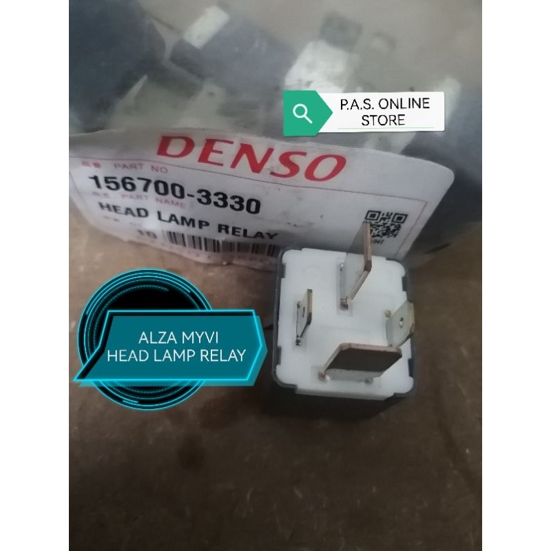 PERODUA ALZA MYVI HEAD LAMP RELAY DENSO | Shopee Philippines