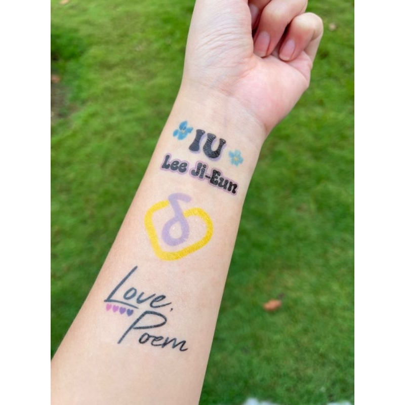 IU CONCERT TATTOO STICKERS BUNDLE SET | Shopee Philippines
