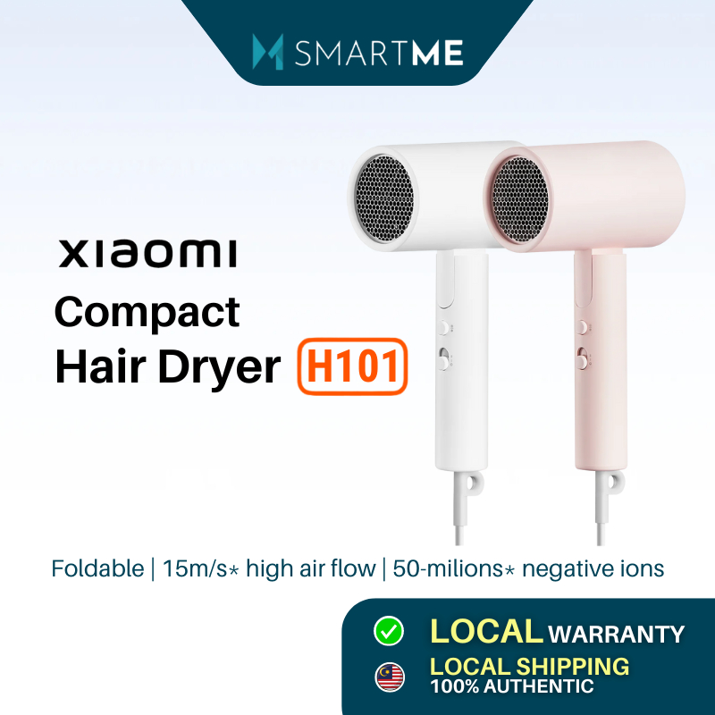 Xiaomi Compact Hair Dryer H101 - Foldable 1600W High Power Multiple ...