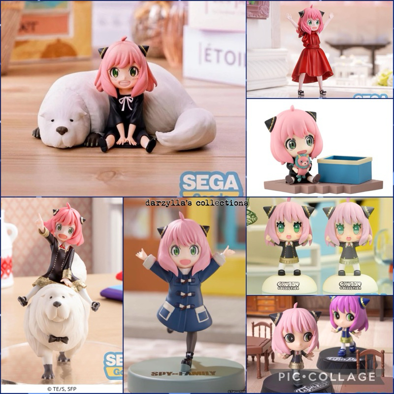 SEGA Spy X Family PM Premium Perching Figure Merch Anya Forger Bond ...