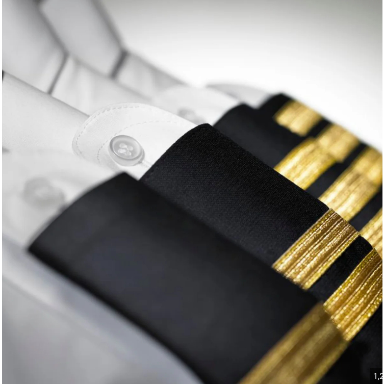 [KEDAI LOKAL ] Juruterbang Pilot Epaulettes Captain 4 bars Shoulder ...