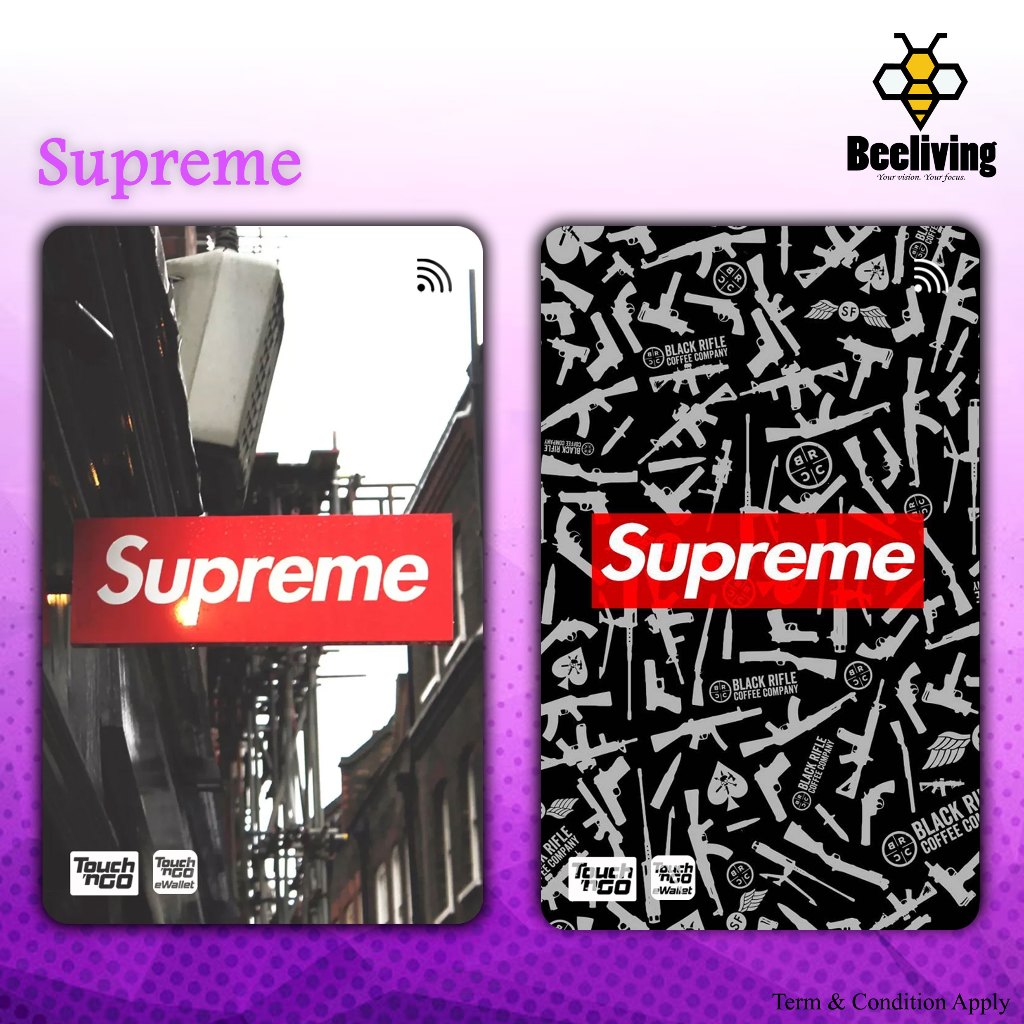 Supreme ( SERIES 1 ) - Touch n Go Card Sticker Cover (Waterproof, High Quality) ,TNG CARD ...