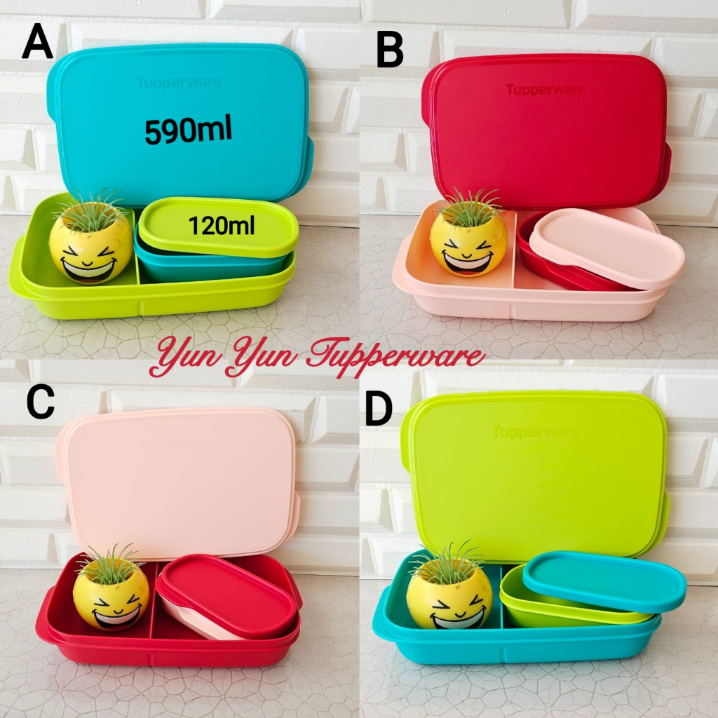 Tupperware My Foodie Buddies Lunch Box - 590ml / 120ml | Shopee Philippines