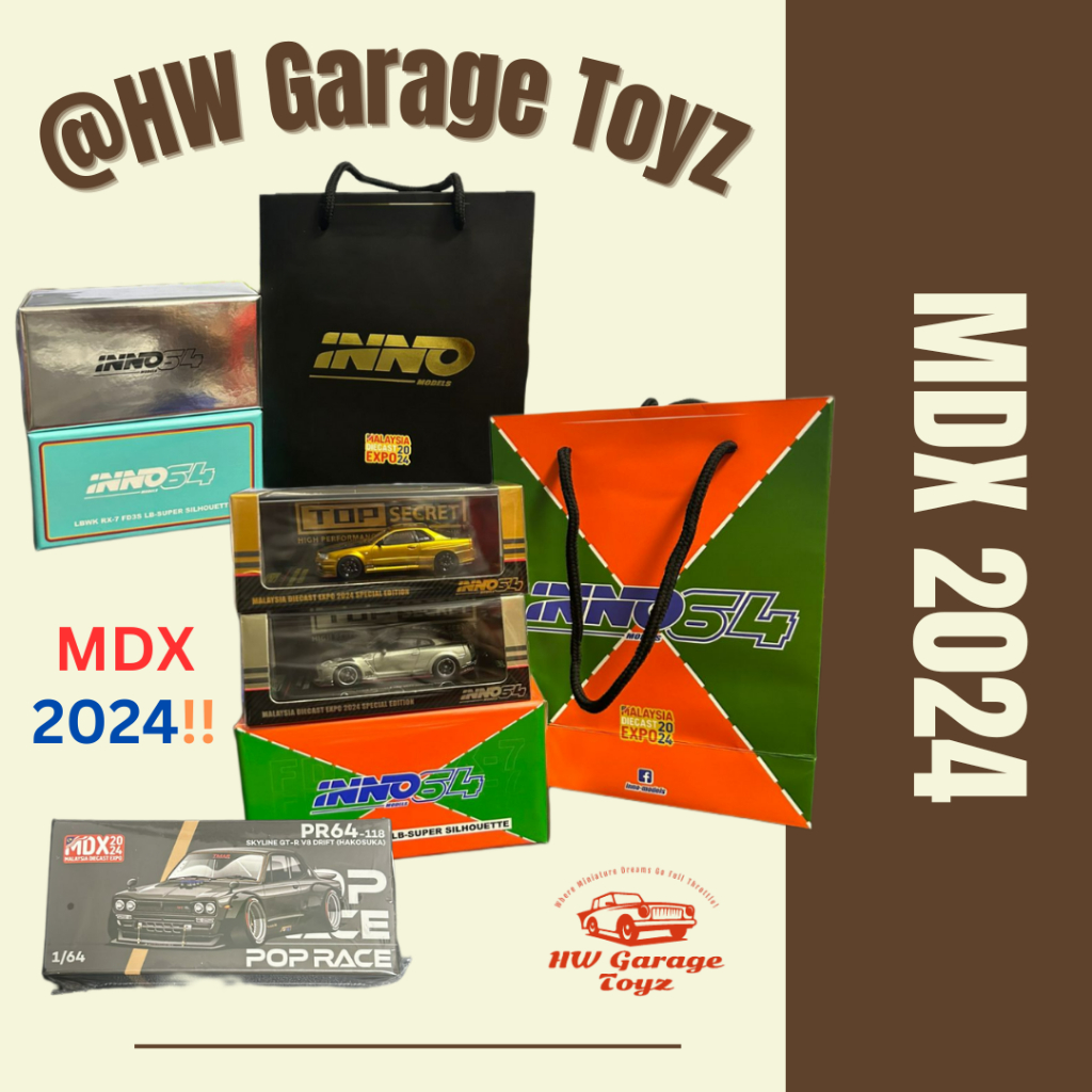 MDX 2024 INNO 64 Bundle Set TOP SECRET GTR R34 GTR R35 Liberty Walk ...